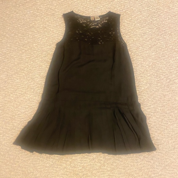 Mimi Chica | Dresses | Black Drop Waist Pleated Mod Dress | Poshmark